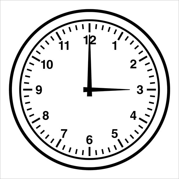 21+ Printable Clock Templates - PDF, DOC