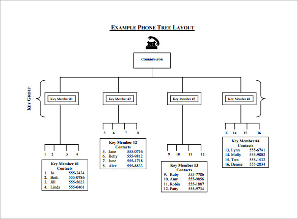 11+ Printable Phone Tree Templates - DOC, Excel, PDF