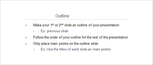 9 Presentation Outline Templates