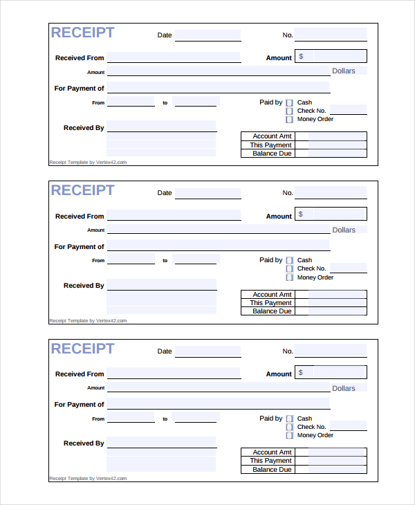 127+ Receipt Templates - DOC, Excel, AI, PDF | Free & Premium Templates