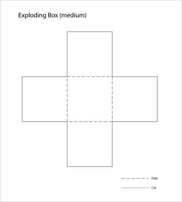 Exploding Box Template 21 Free PSD PDF Format Download