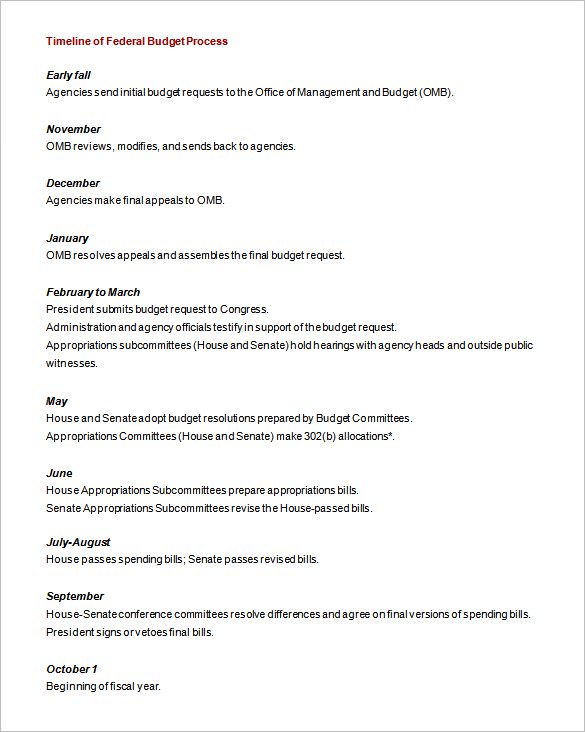 8+ Budget Timeline Templates -DOC, PDF, Excel