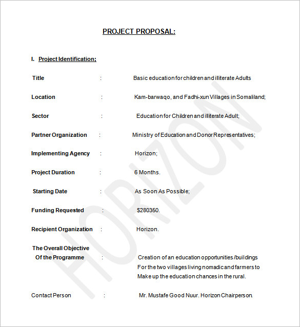 58+ Project Proposal Templates - DOC, PDF