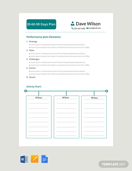 22+ 30 60 90 Day Action Plan Templates - Free PDF, Word Format Download!