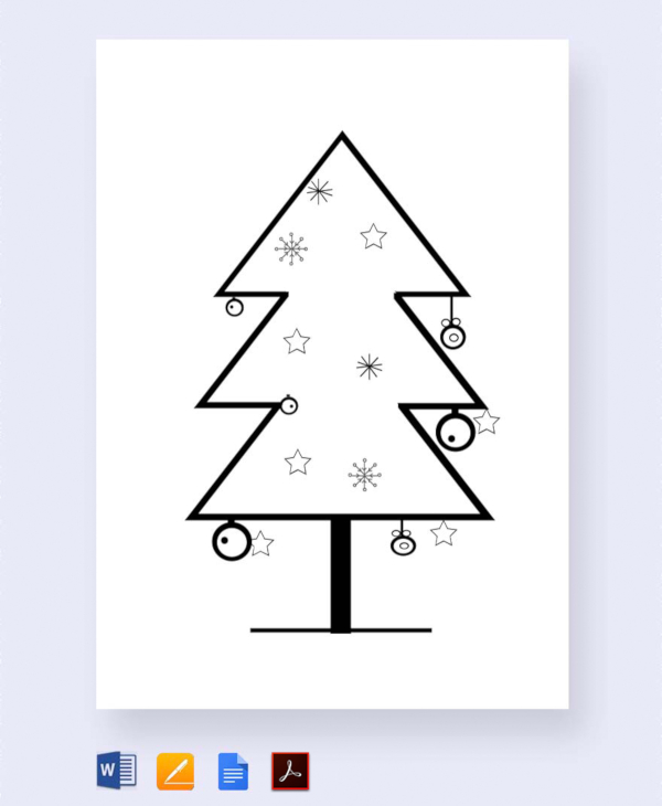 Free 32+ Christmas Tree Templates, Free Printable PSD, EPS, PNG, PDF ...