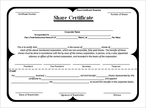 24+ Share Stock Certificate Templates - PSD, Vector EPS