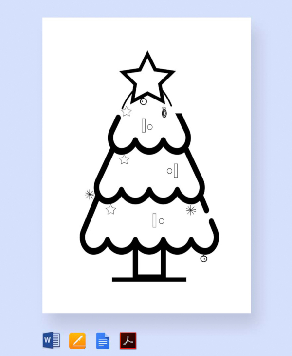 Free 32+ Christmas Tree Templates, Free Printable PSD, EPS, PNG, PDF ...