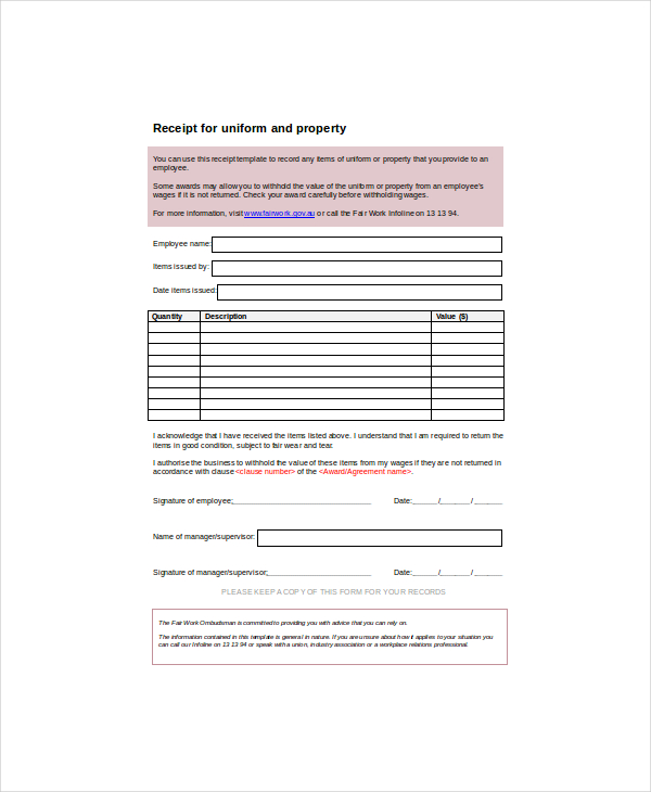 127+ Receipt Templates - DOC, Excel, AI, PDF