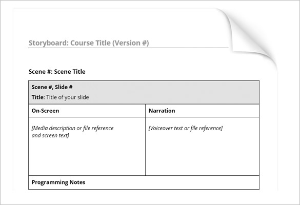 4+ Simple Storyboarding Template - Free Word, Excel, PDF, PPT Format ...