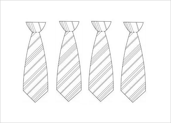 10 Printable Tie Templates DOC PDF