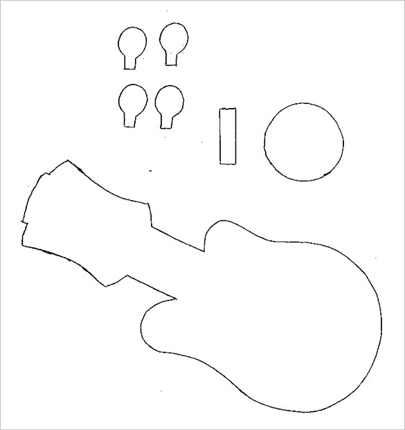 14+ Awsome Guitar Cake Templates & Designs