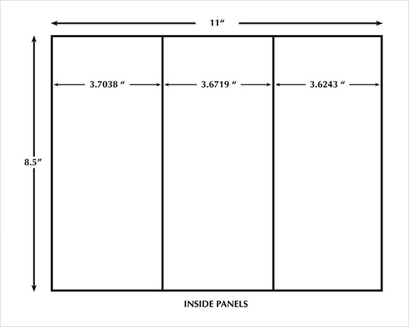 Printable Tri Fold Card Template Printable Templates
