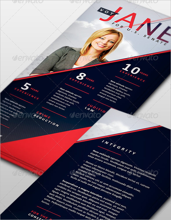 Political Palm Card Design