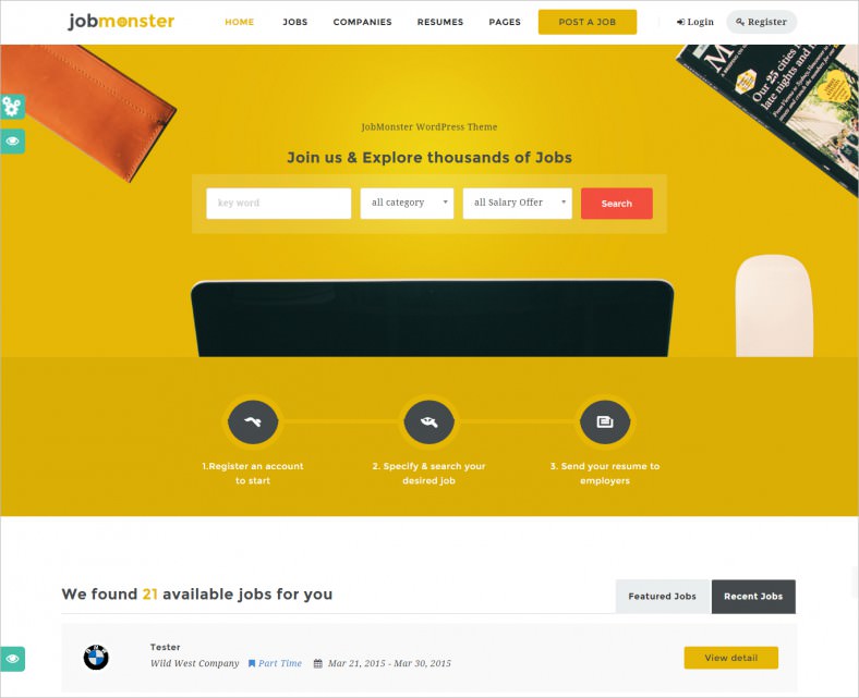 15+ Career/Job Portal WordPress Themes & Templates