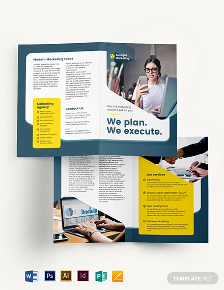 22 Marketing Brochure Templates AI PSD Word Apple Pages