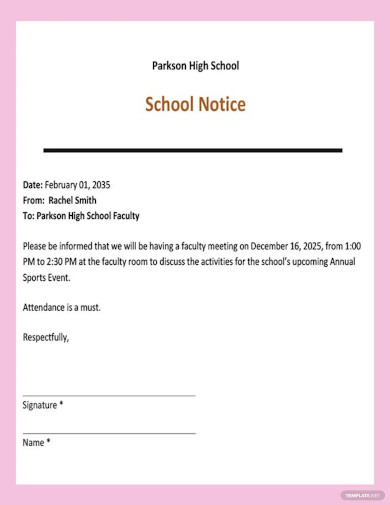 38+ Notice of Meeting Templates - PDF, Google Docs, MS Word, Apple Pages