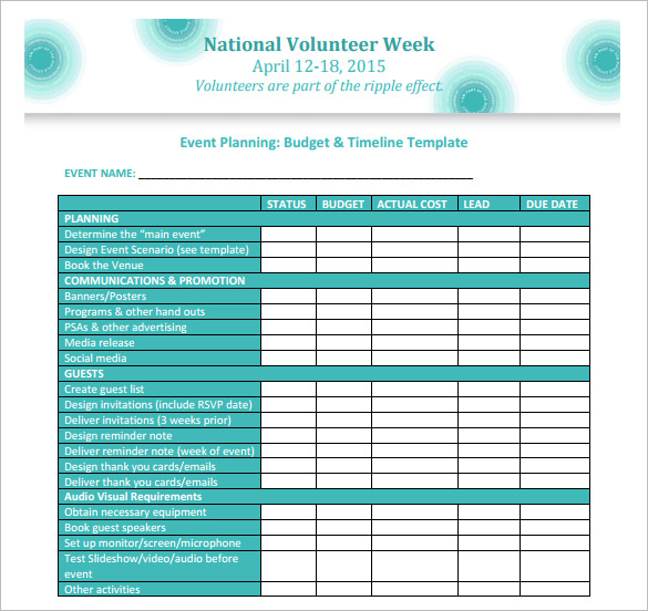 5 Budget Timeline Templates DOC Excel PDF Free Premium Templates