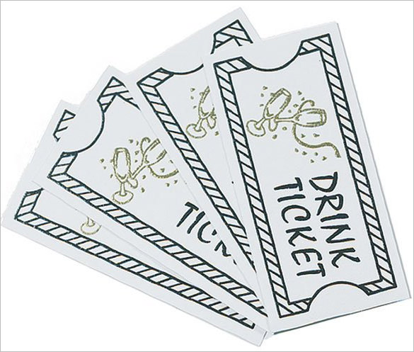 Free Printable Drink Ticket Template Printable Templates
