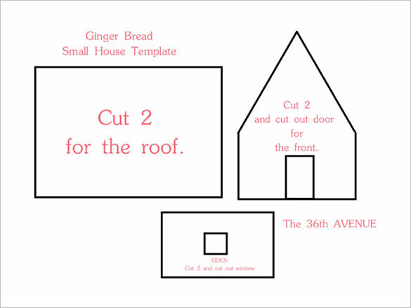 Free Gingerbread House Patterns Printable Free Printable Templates