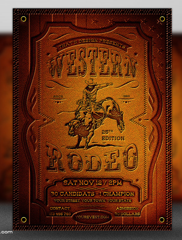25+ Creative Western Flyer Templates & PSD, Word, EPS Designs