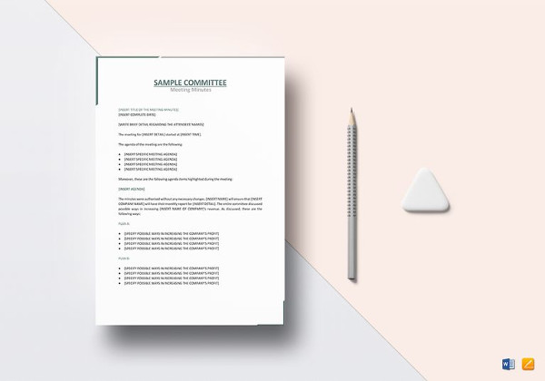 11+ Committee Meeting Minutes Templates - DOC, PDF