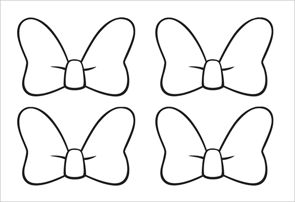 7 Printable Minnie Mouse Bow Templates