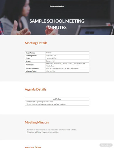 Free 25+ School Meeting Minutes Template - Word, Excel, PDF Format Download