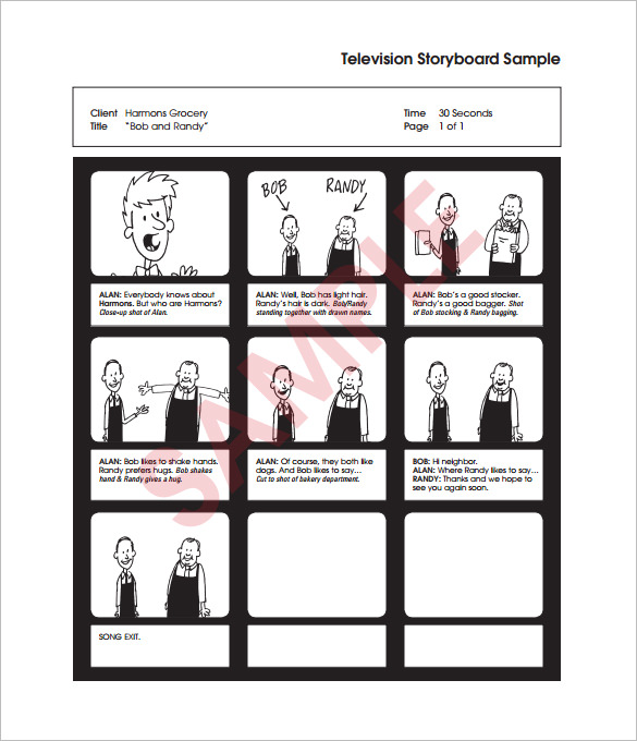 Storyboard Template – 85+ Free Word, PDF, PPT, PSD Format Download ...