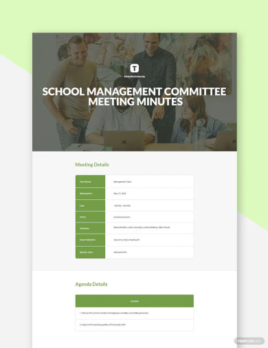 Free 25+ School Meeting Minutes Template - Word, Excel, PDF Format Download