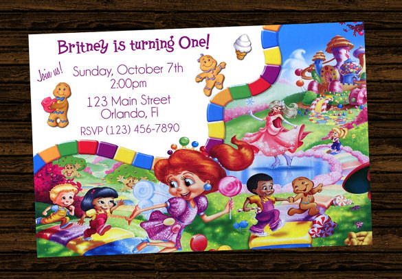 14+ Wonderful Candyland Invitation Templates - PSD, AI, Word, InDesign