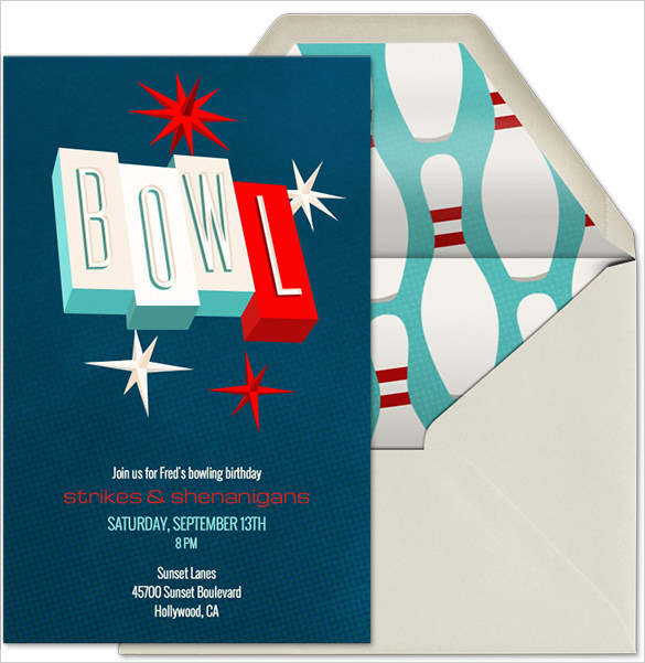 24+ Outstanding Bowling Invitation Templates & Designs! - PSD, AI