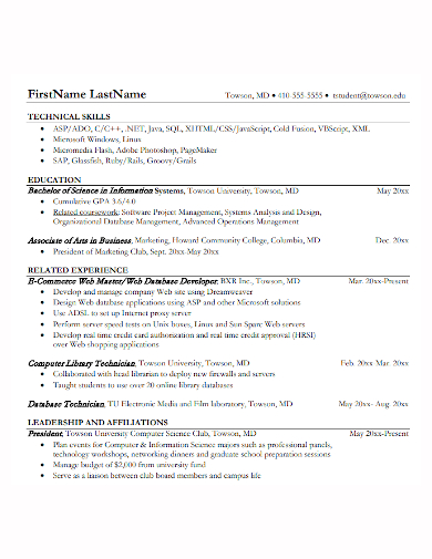 20+ Web Developer Resume Templates - DOC, PDF