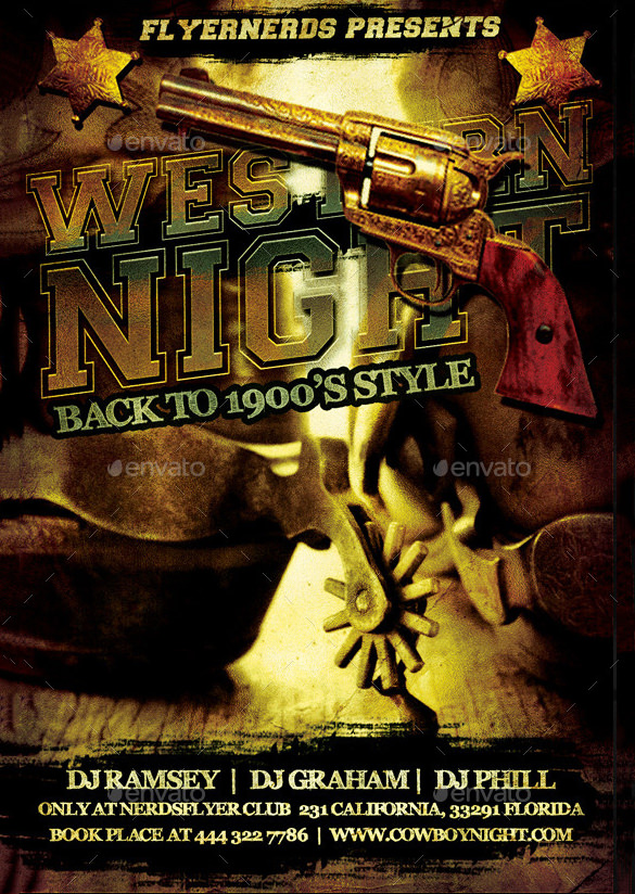 25+ Creative Western Flyer Templates & PSD, Word, EPS Designs