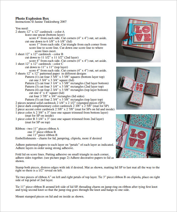 Exploding Box Template - 21+ Free PSD, PDF Format Download