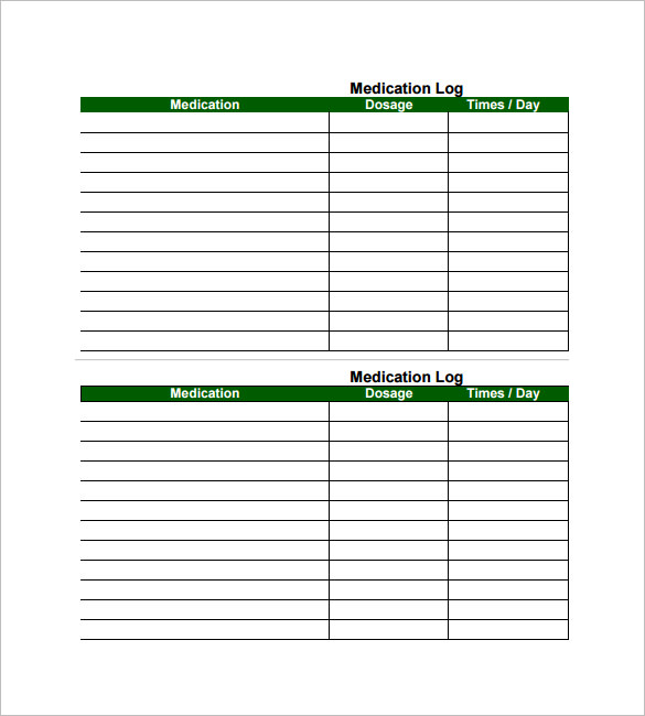 4 Medication Card Templates DOC PDF