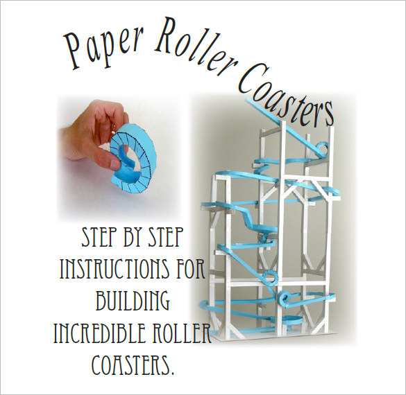 7 Paper Roller Coaster Templates Free Word PDF Documents Download 