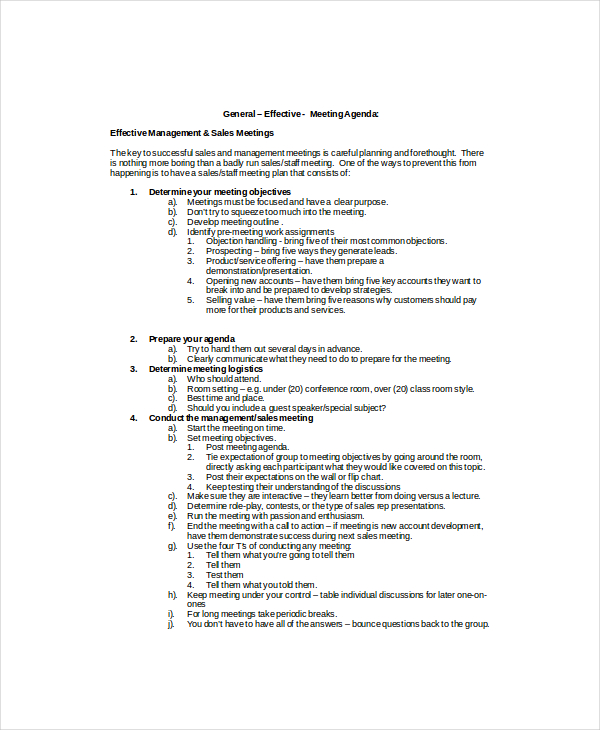Annual Meeting Agenda Template 8 Free Word PDF Documents Download