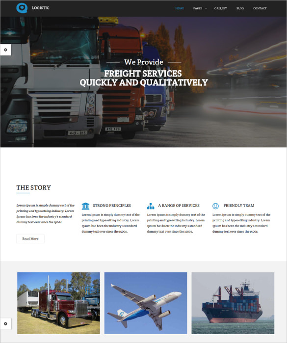 34+ Transportation Website Themes & Templates