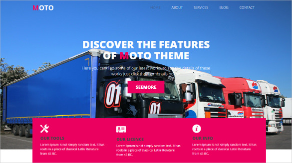 34+ Transportation Website Themes & Templates | Free & Premium Templates