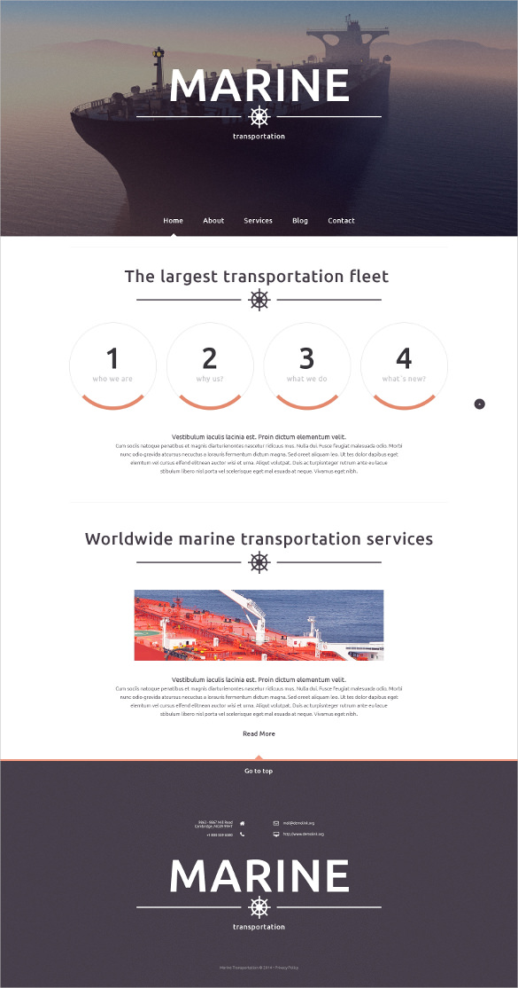 34+ Transportation Website Themes & Templates | Free & Premium Templates