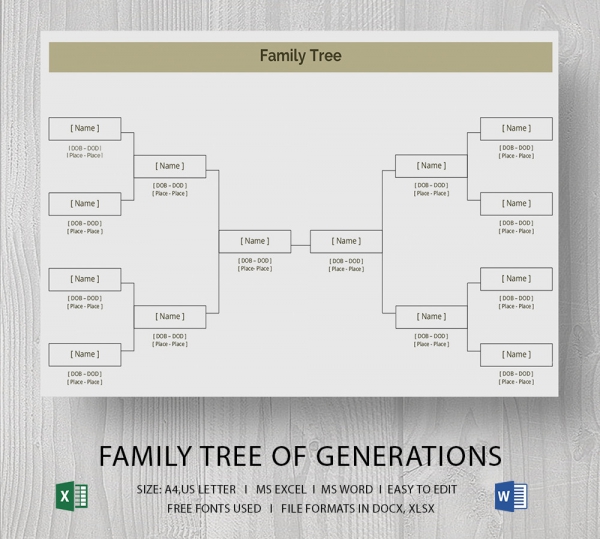 Blank Family Tree Template - 32+ Free Word, PDF Documents Download ...