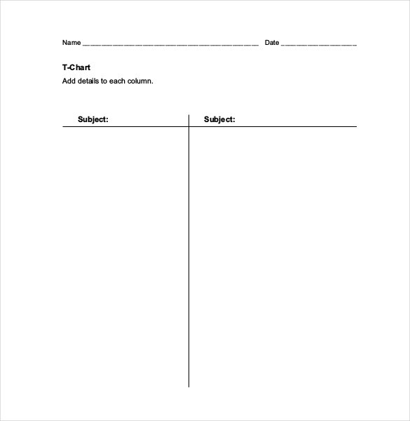 18 T Chart Templates DOC PDF Free Premium Templates