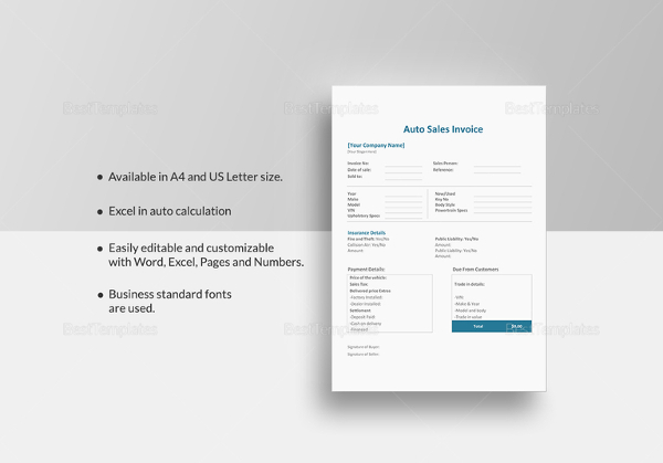 18+ Car Invoice Templates - Free Sample, Example, Format Download!