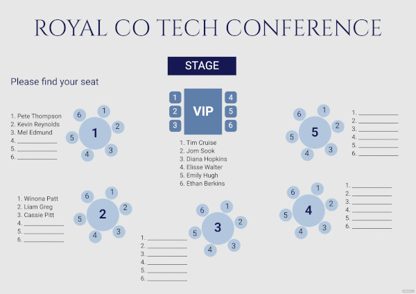 16+ Table Seating Chart Templates - DOC, PDF, Excel