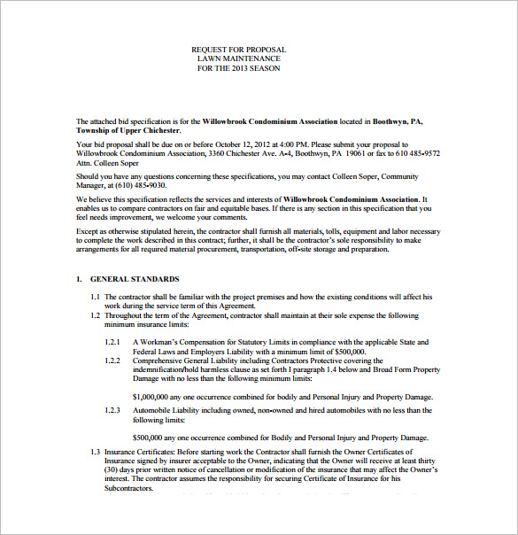 22 Bid Proposal Template Free Word Excel PDF Documents Download