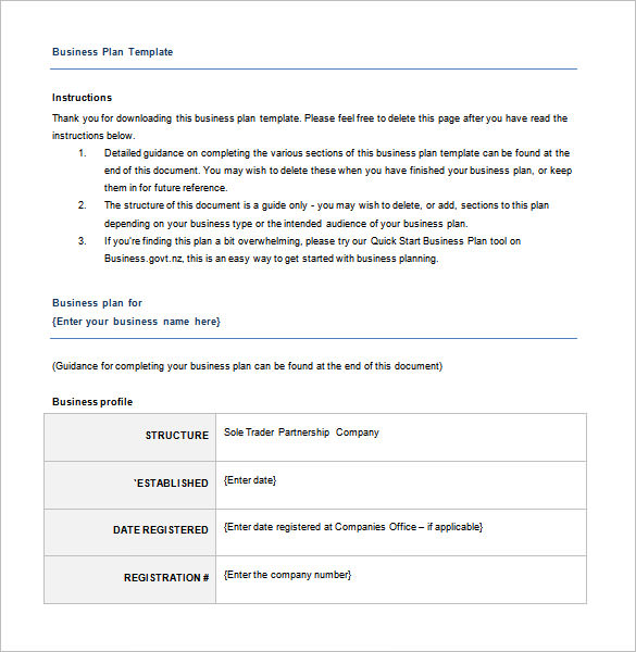 Business Plan Template - 74+ Free Word, Excel, PDF, PSD, Indesign ...