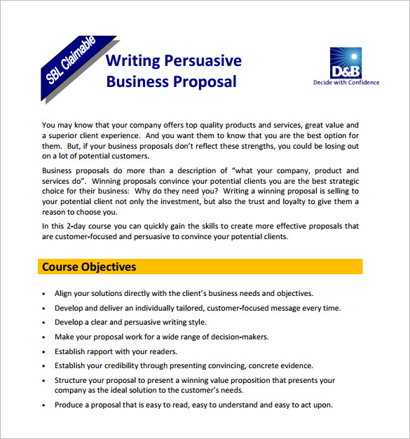 Writing Proposal Template 21 Free Word Excel PDF Format Download