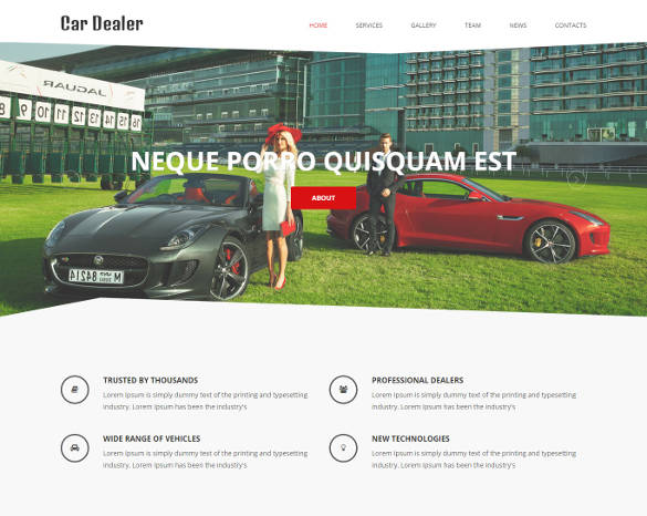 28+ Car Dealer Website Themes & Templates