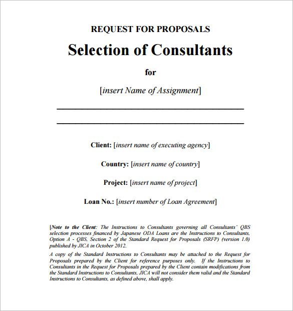 Consulting Proposal Template - 18+ Free Word, PDF Format Download