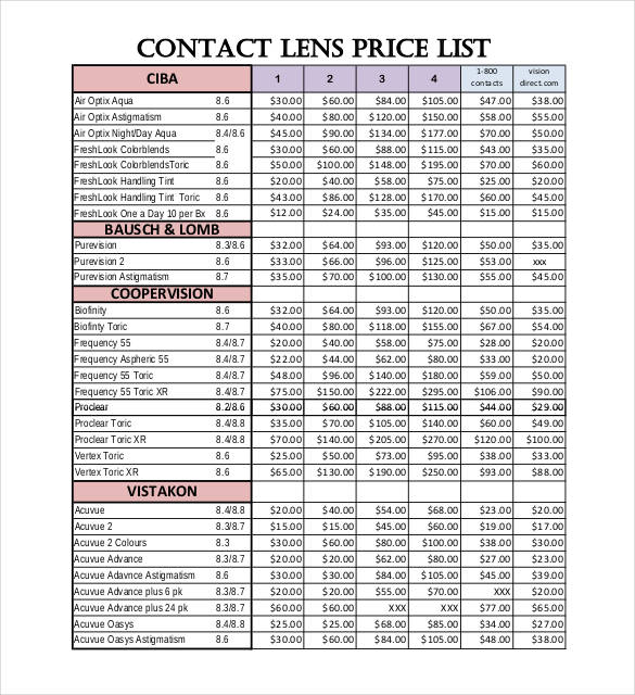 Contact List Template - 23+ Free Sample, Example, Format